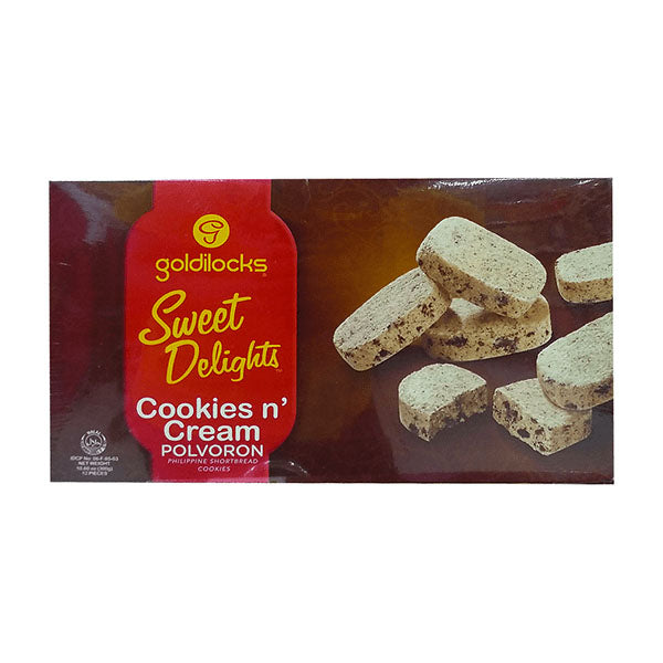 Goldilocks Sweet Delight Polvoron - Cookie & Cream 12pcs 300g – Pinoy Ako