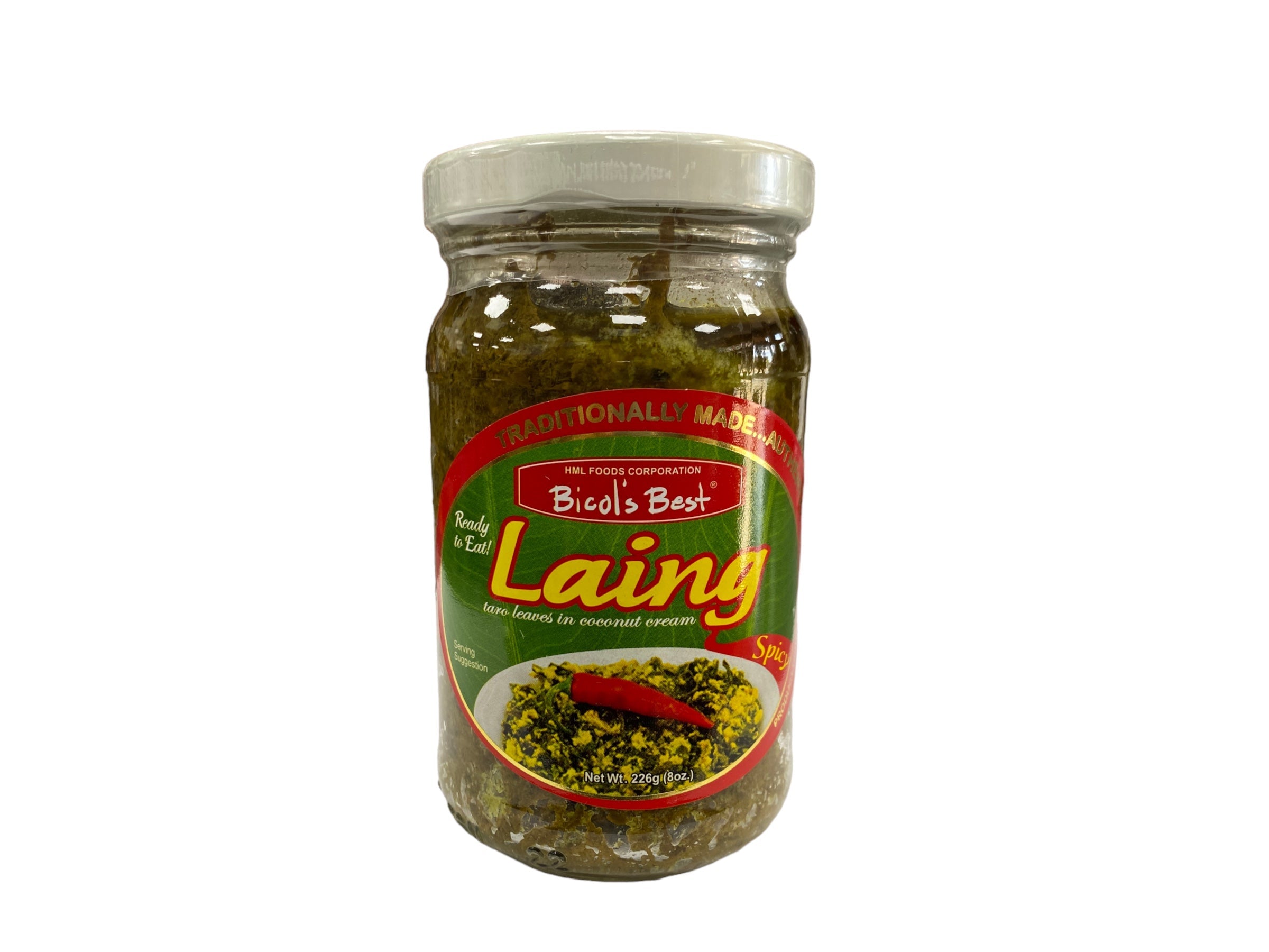 Bicol’s Best Laing Spicy 8 oz – Pinoy Ako