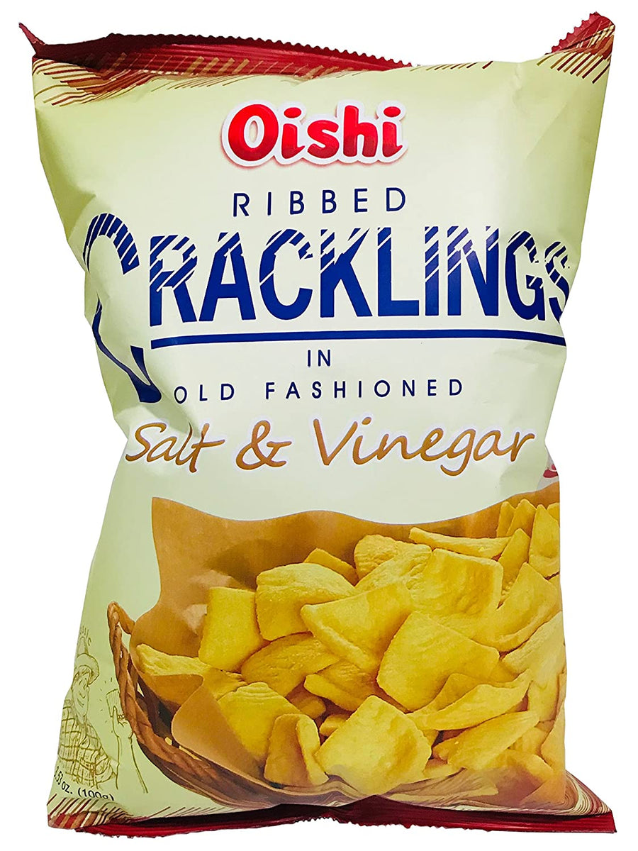 Oishi Ribbed Cracklings - Salt and Vinegar (90g) | Pinoy Ako Store