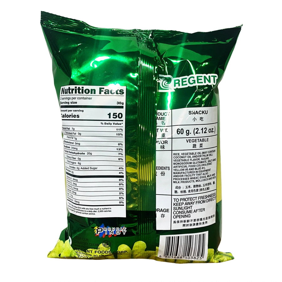 Regent Snacku Rice Crackers Vegetable Flavored 60g | Pinoy Ako Store