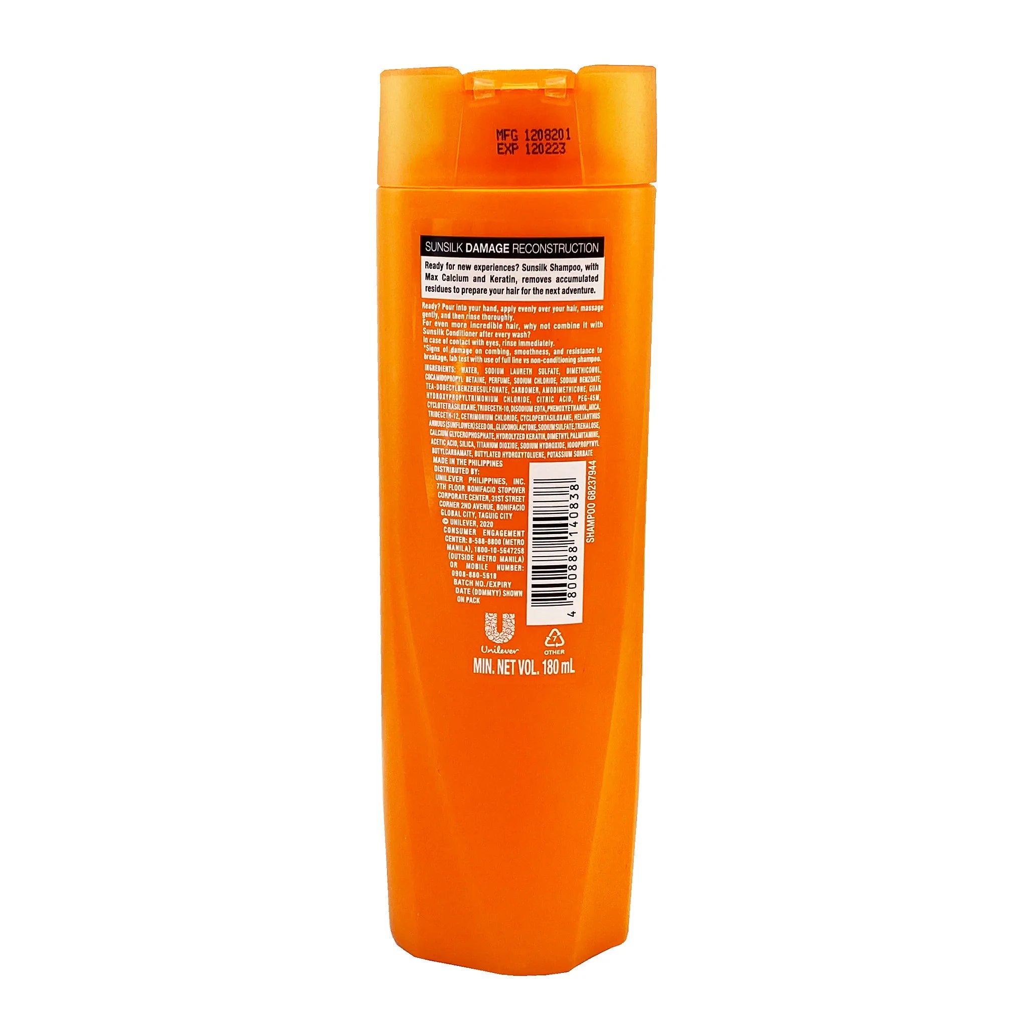 Sunsilk Damage Hair Reconstruction Shampoo - Orange 180ml | Pinoy Ako Store