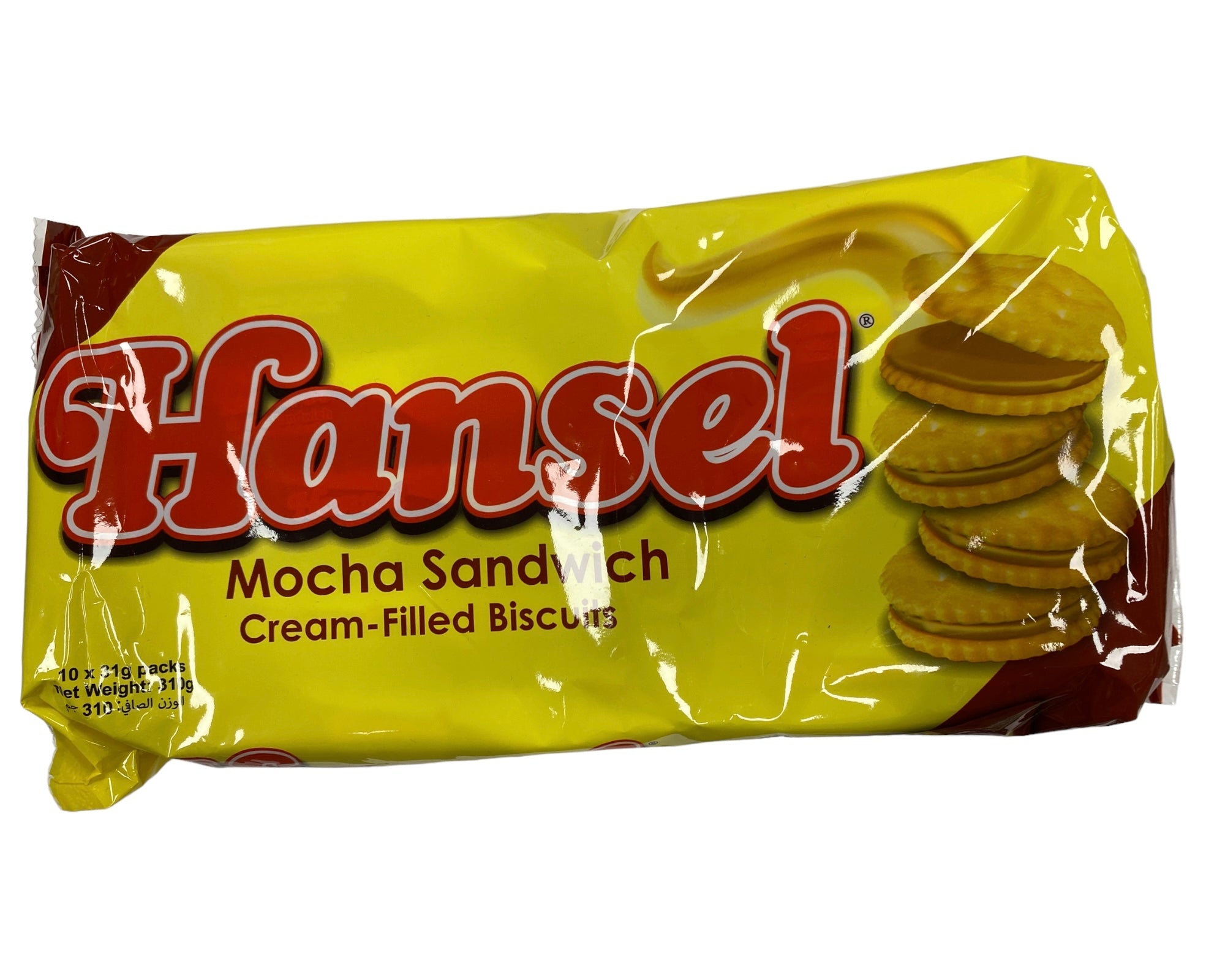 Hansel MOCHA Sandwich Cream-Filled Biscuits 10 X 31g Packs – Pinoy Ako